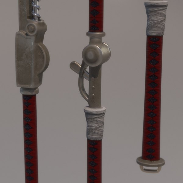 photorealistic bardiche realistic weapon 3d max