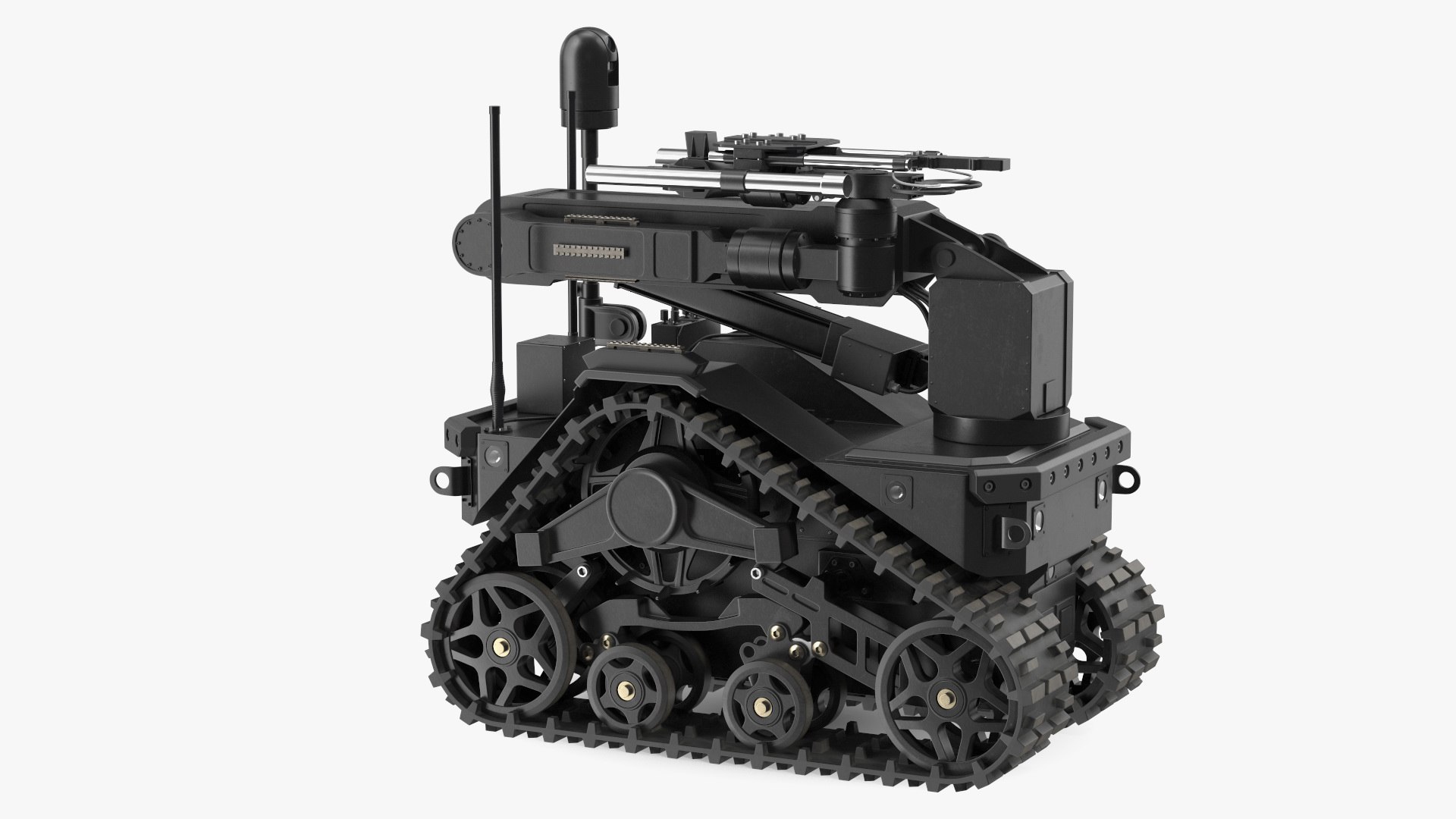 Scientific Robotic System Black On Caterpillar Tracks 3D - TurboSquid ...
