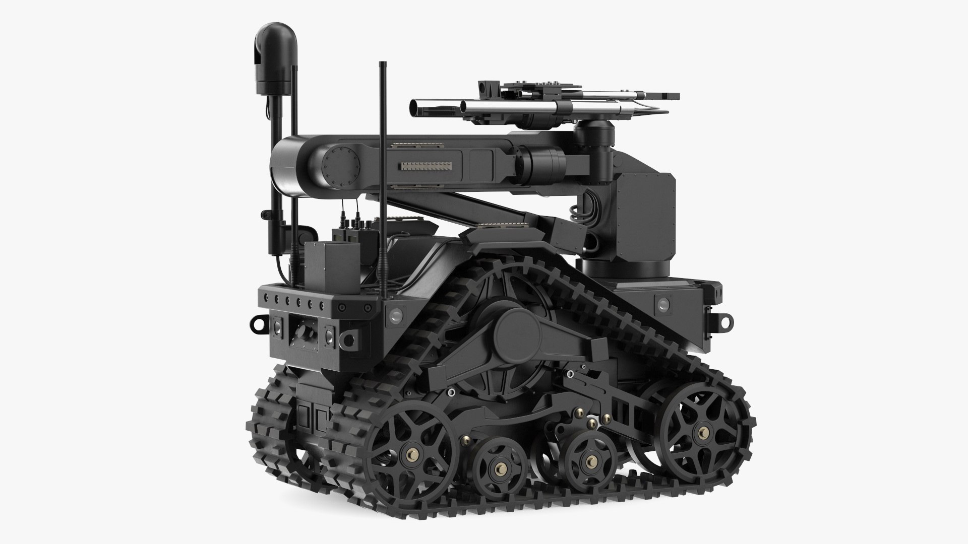 Scientific Robotic System Black On Caterpillar Tracks 3D - TurboSquid ...