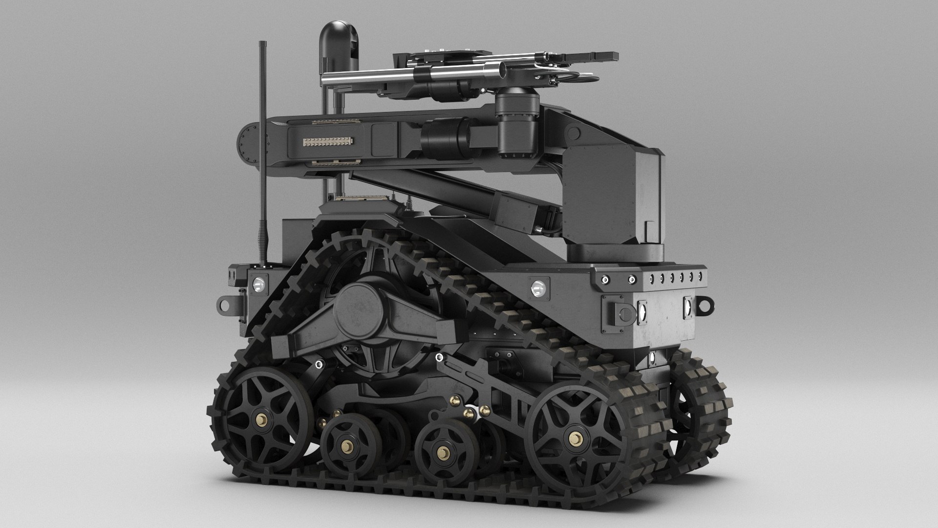 Scientific Robotic System Black On Caterpillar Tracks 3D - TurboSquid ...