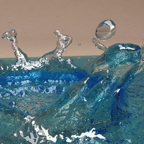water drop v1 3d max