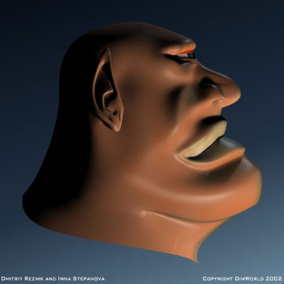 3d Model Of Fantasy Character Head Cyclop