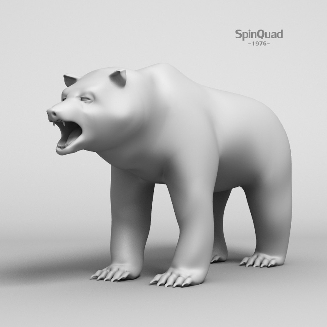 3d Obj Bear - Base Mesh