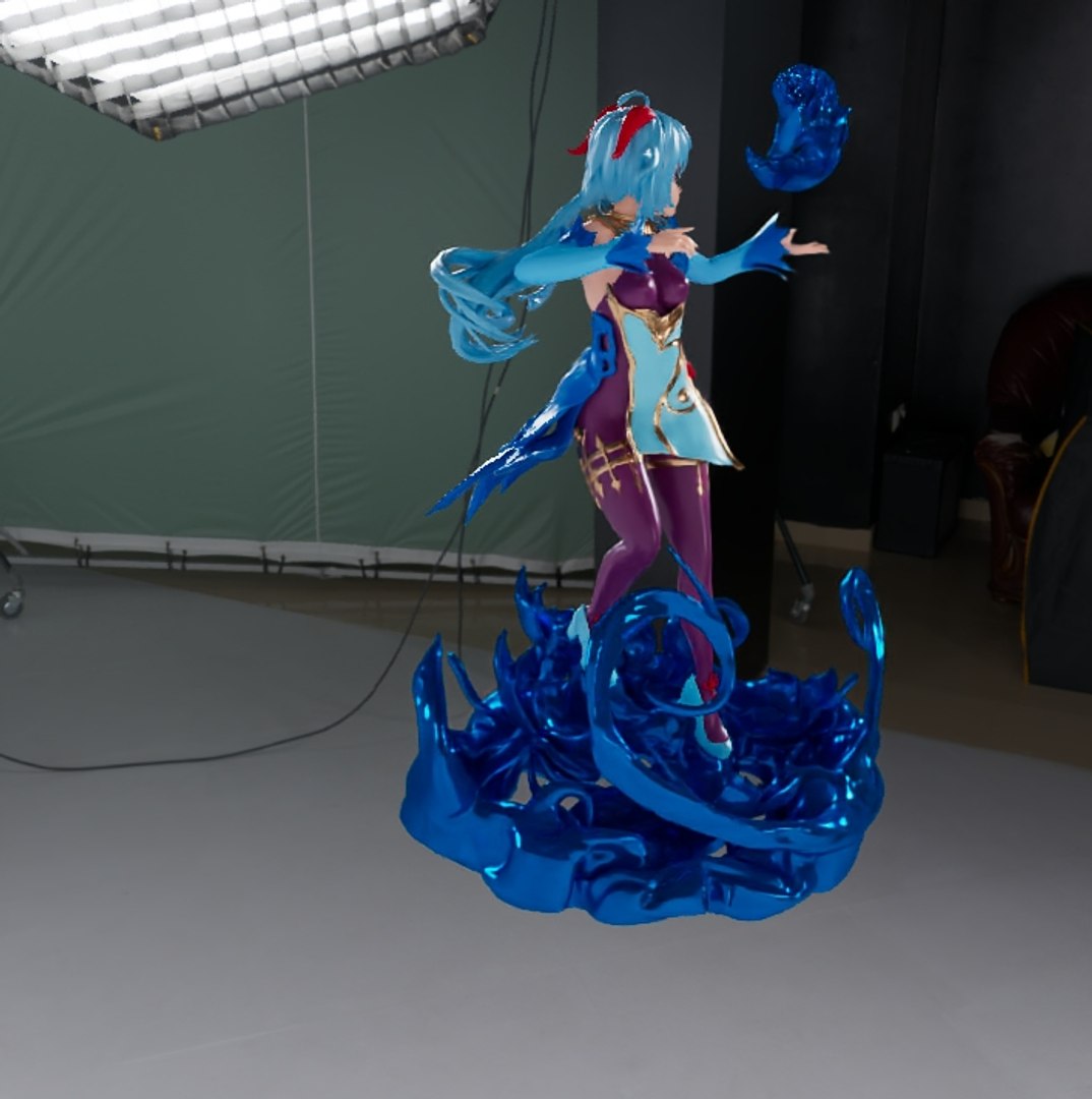 3D Model The Figurine Of Ganyu From Genshin Impact2 - TurboSquid 2376294