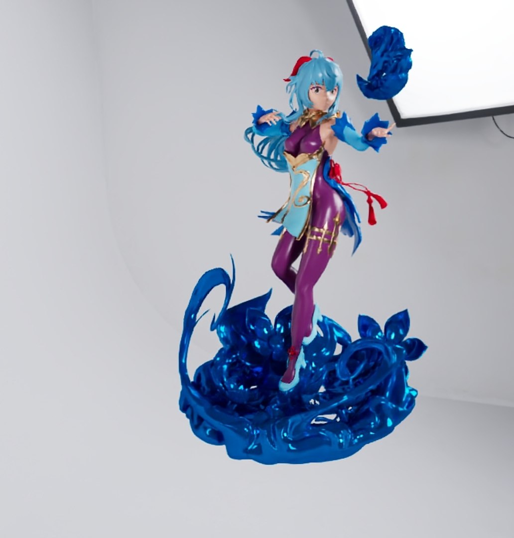 3D Model The Figurine Of Ganyu From Genshin Impact2 - TurboSquid 2376294