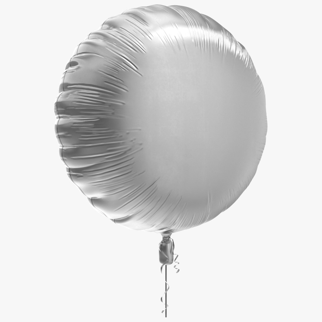 3D Foil Balloon Round Chrome - TurboSquid 2079622