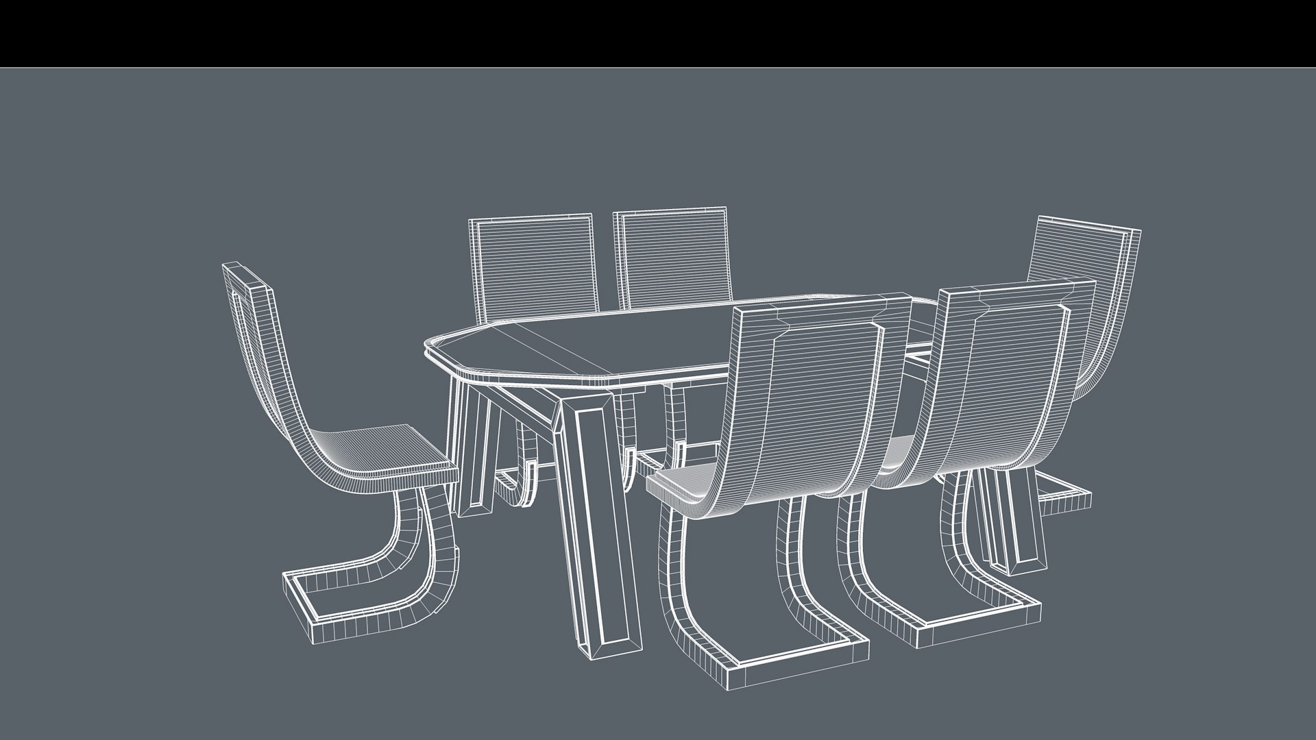 Sci Fi Table And Chair Model - TurboSquid 2251292