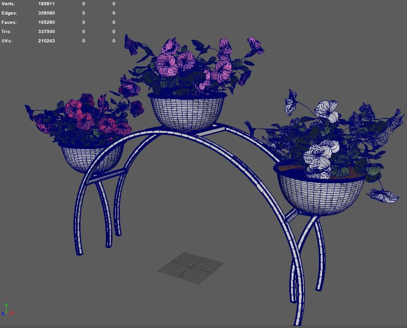 3D Flower Pot - TurboSquid 1519363