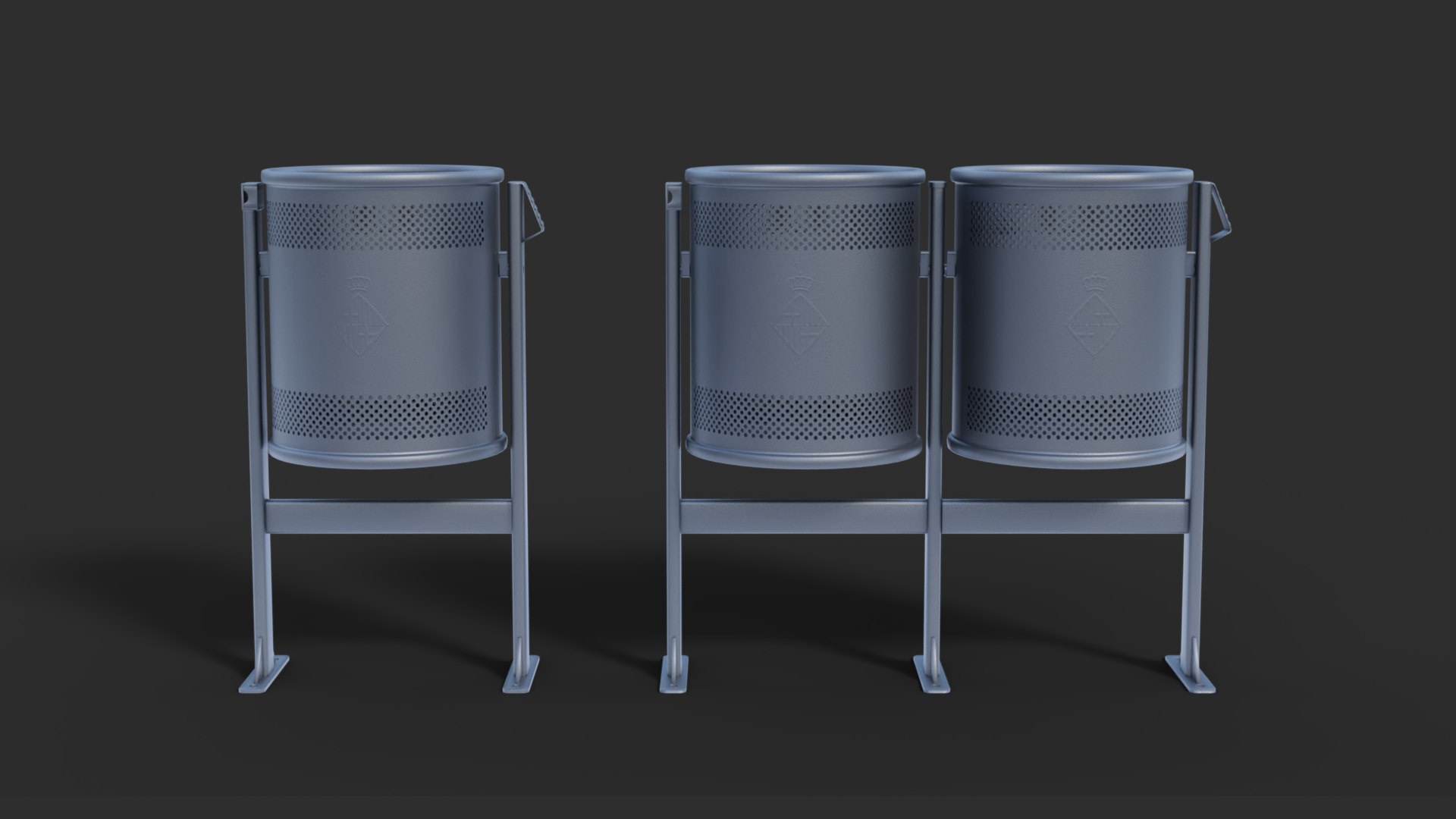 Collection 8 Low Poly Trash Bin Model - TurboSquid 2118009