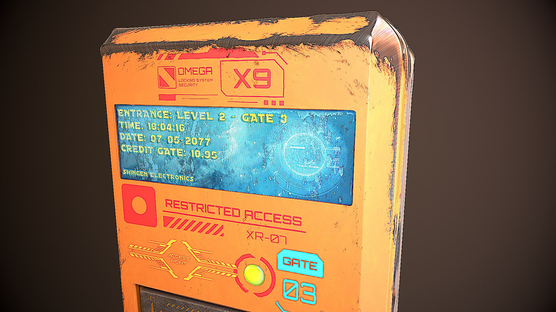 3D Ticket Stamping Machine Model - TurboSquid 2088674