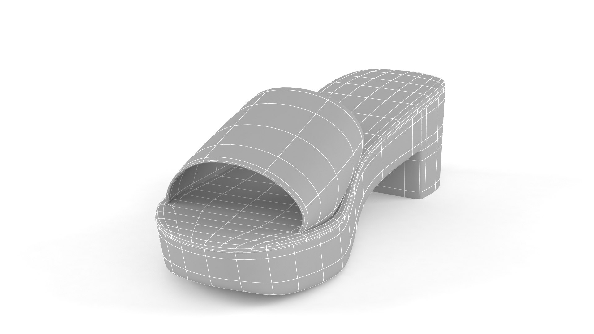 Women Slide Sandal 3D Model - TurboSquid 1884944