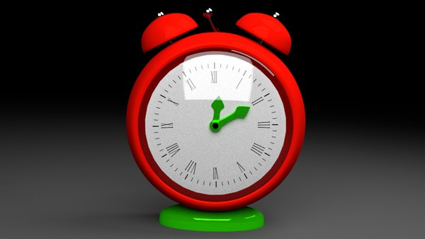 3D Blender Clock Alarm Alarmclock