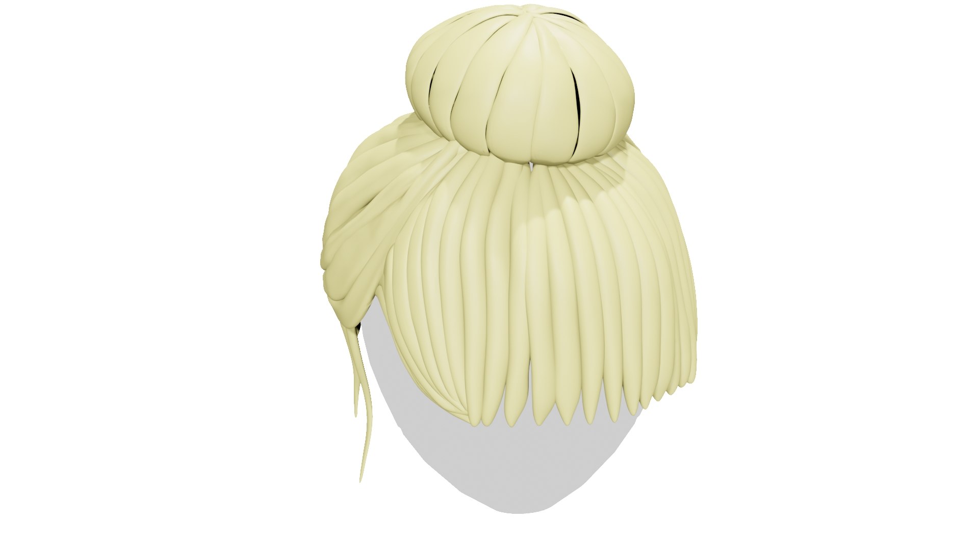 3D Hair Wig Model - TurboSquid 1814288
