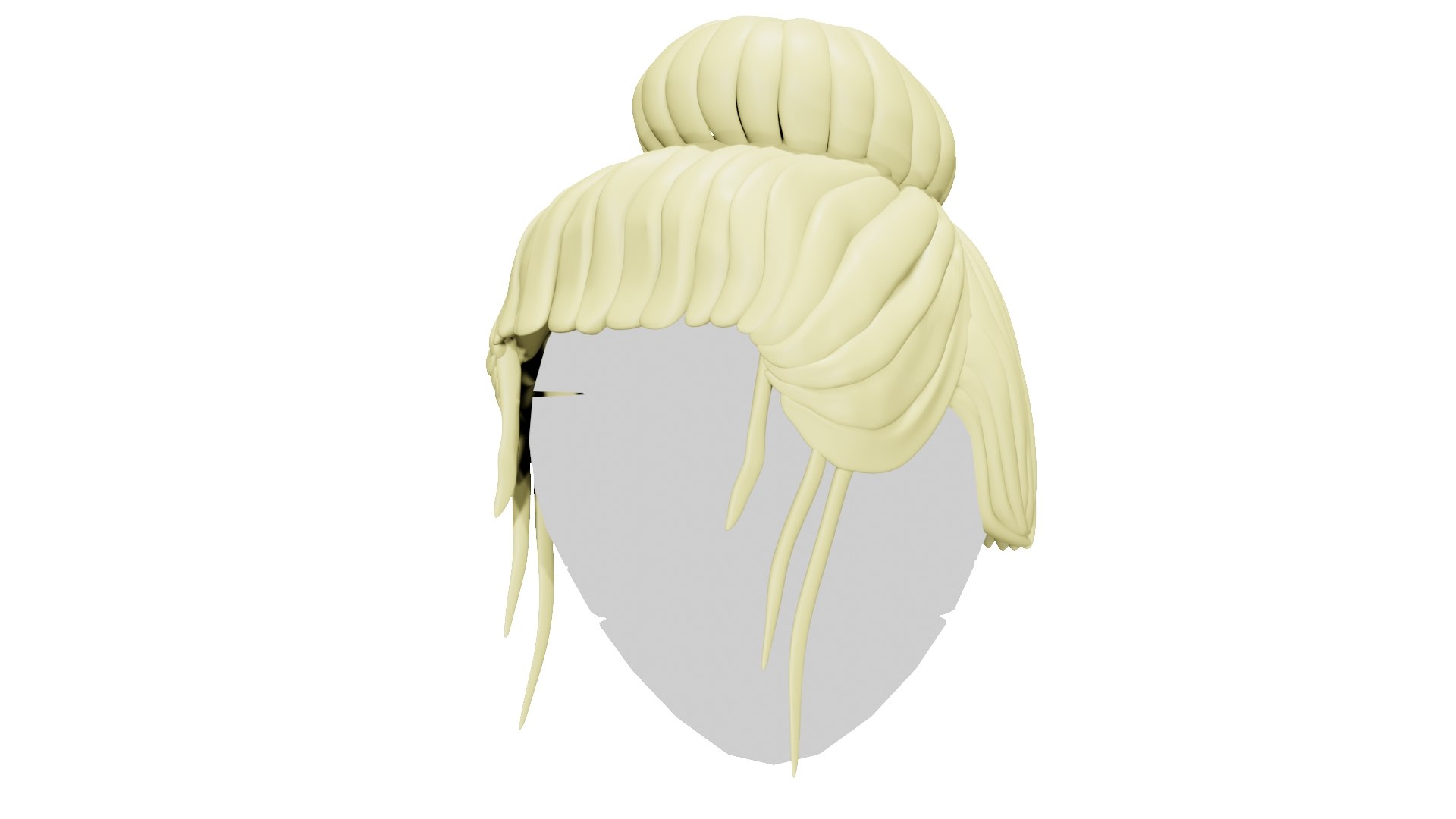 3D Hair Wig Model - TurboSquid 1814288