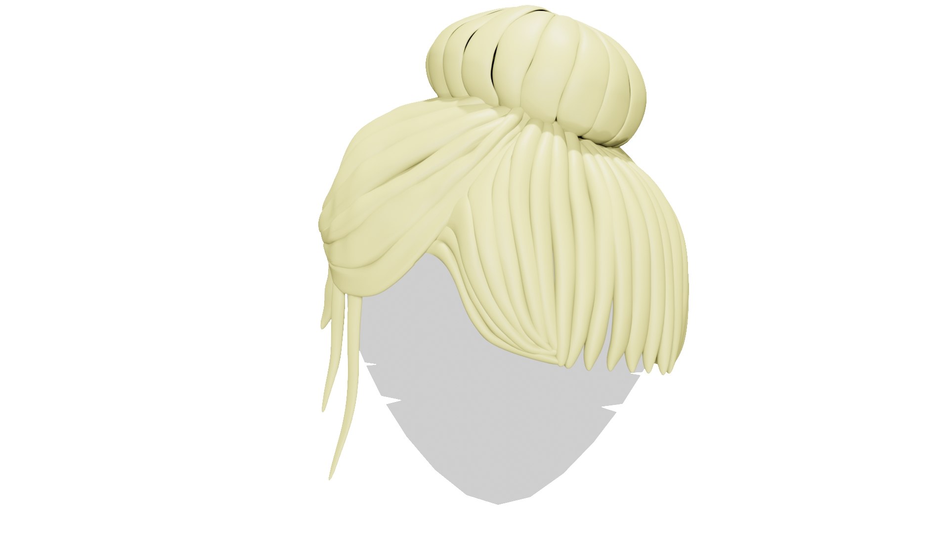 3D Hair Wig Model - TurboSquid 1814288