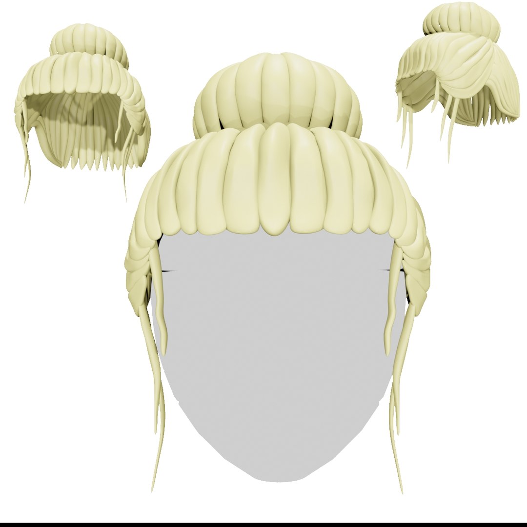 3D Hair Wig Model - TurboSquid 1814288
