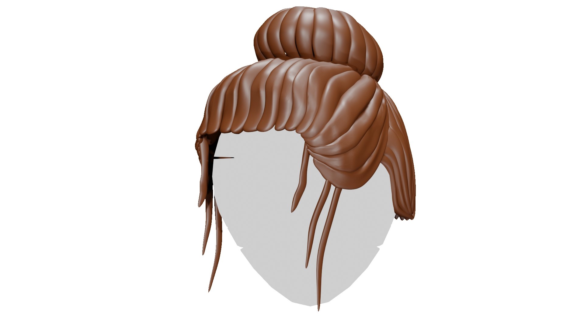 3D Hair Wig Model - TurboSquid 1814288