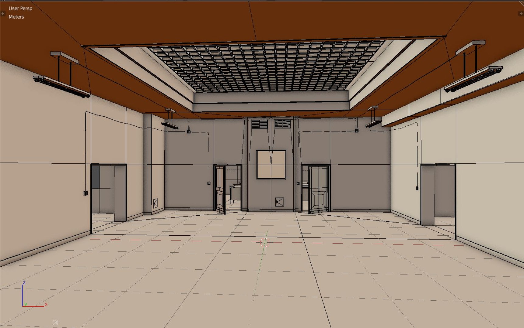 school interior 3d model