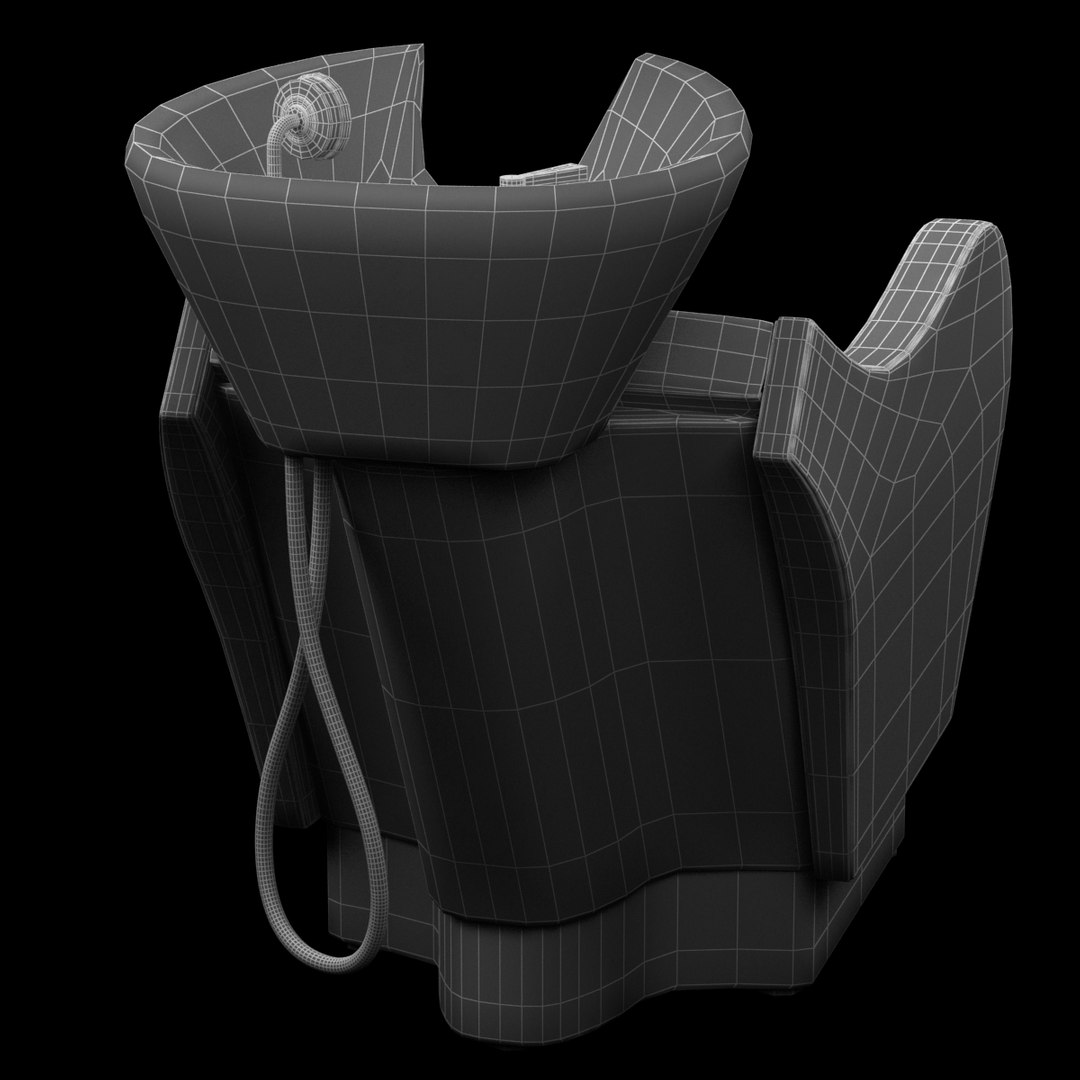 3d Hair Wash Lift Model