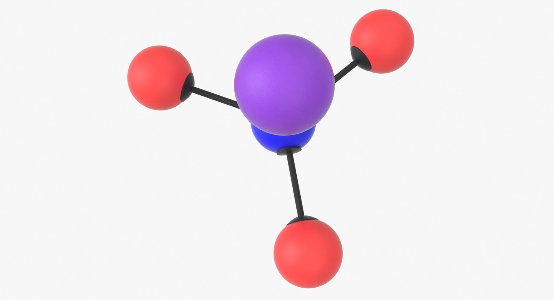 Potassium Nitrate Molecule 3D Model - TurboSquid 1425458