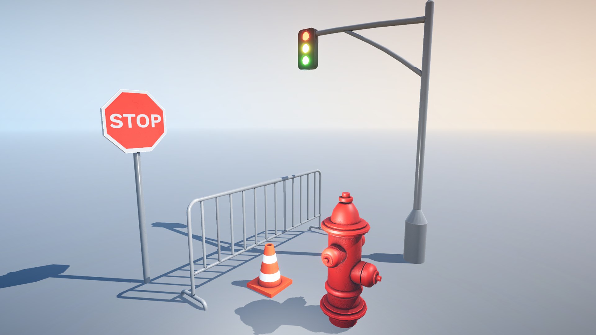 Street Props Pack 3D Model - TurboSquid 1848006