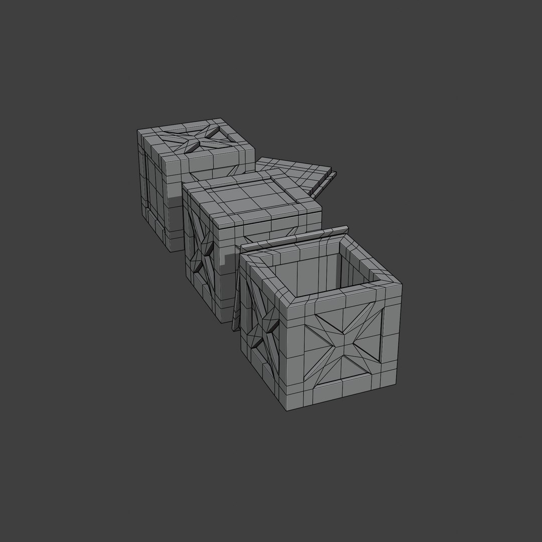Wooden Crates - Aged Model - TurboSquid 2036150