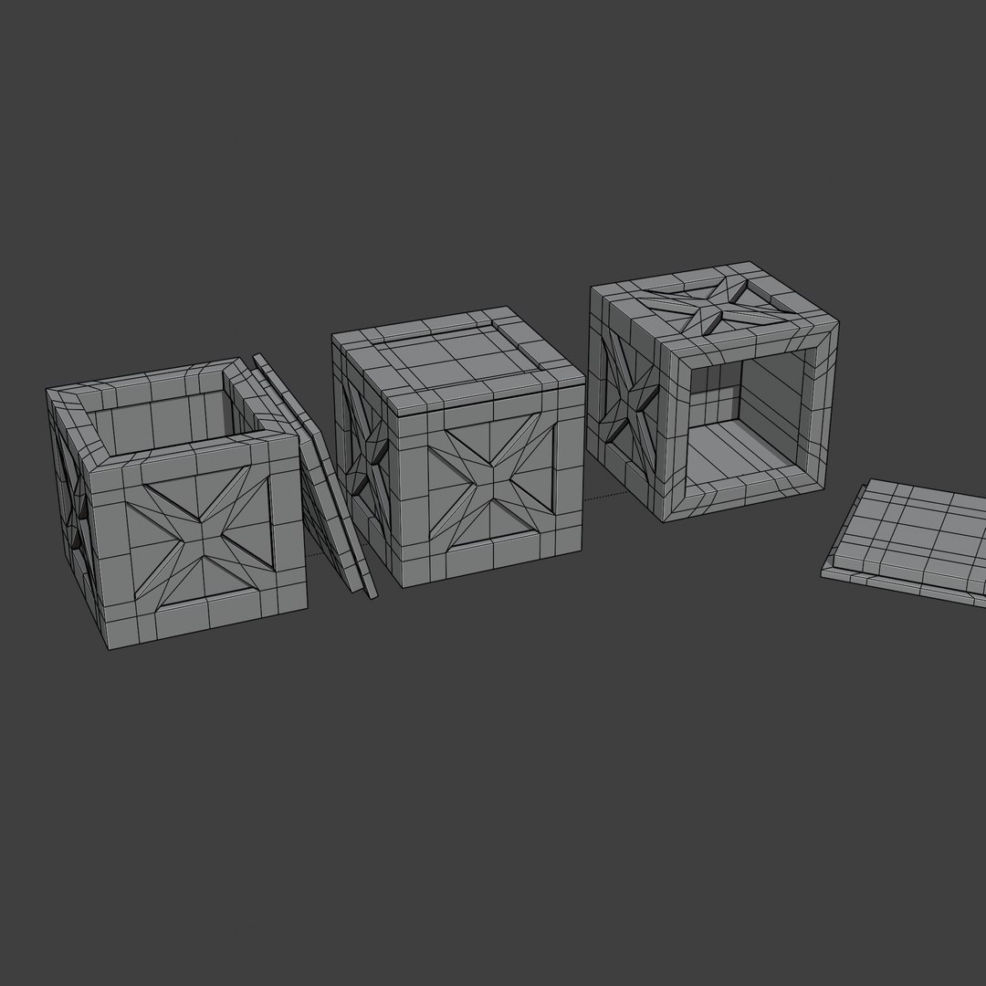 Wooden Crates - Aged Model - TurboSquid 2036150