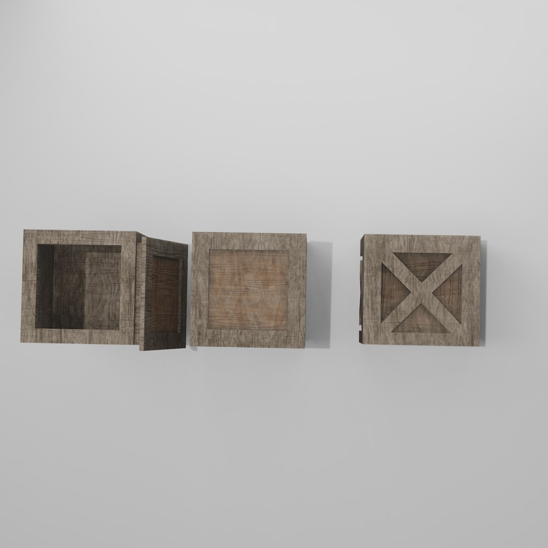 Wooden Crates - Aged Model - TurboSquid 2036150