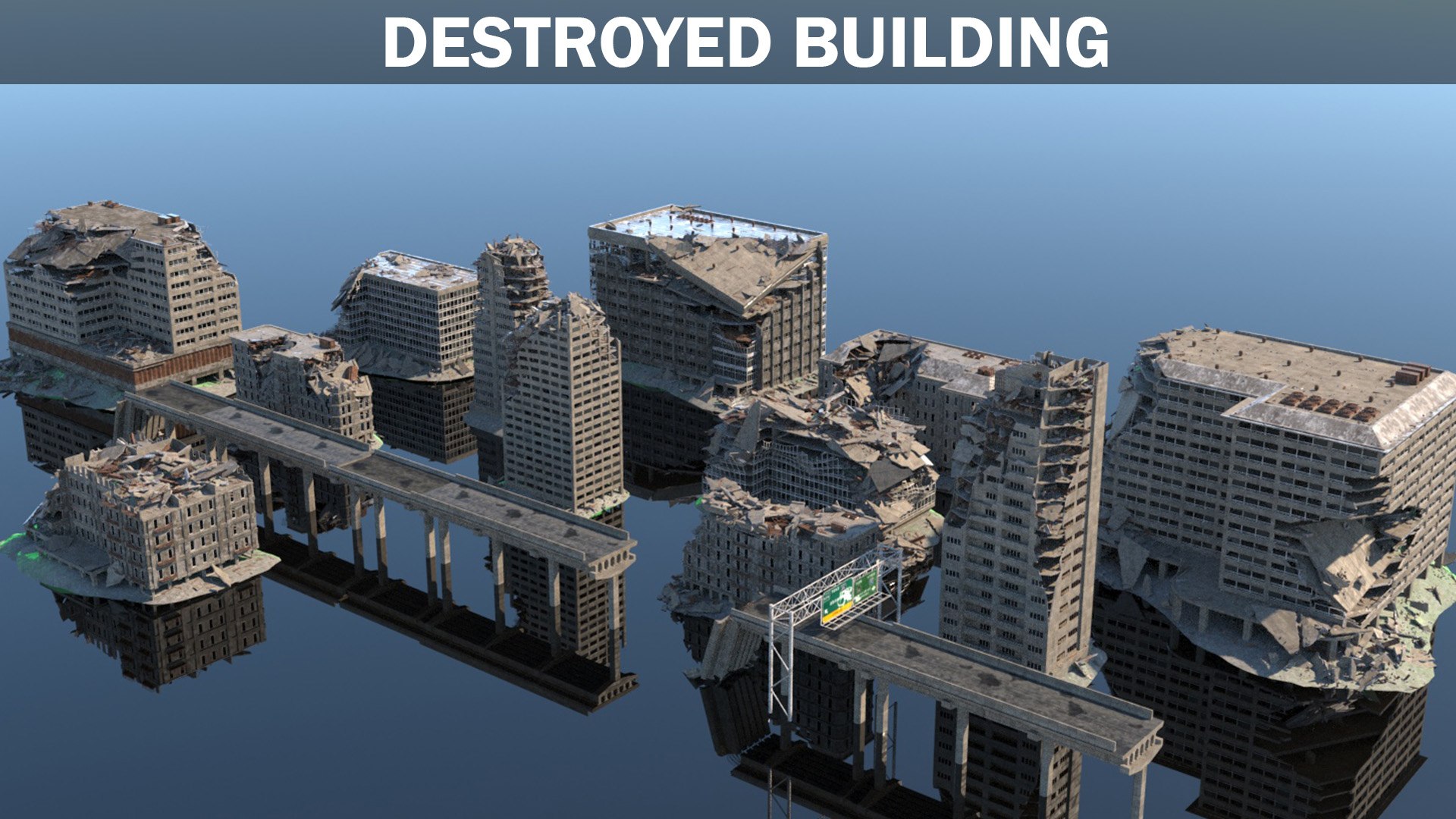 3D Model Destroyed Building 2 - TurboSquid 2109186