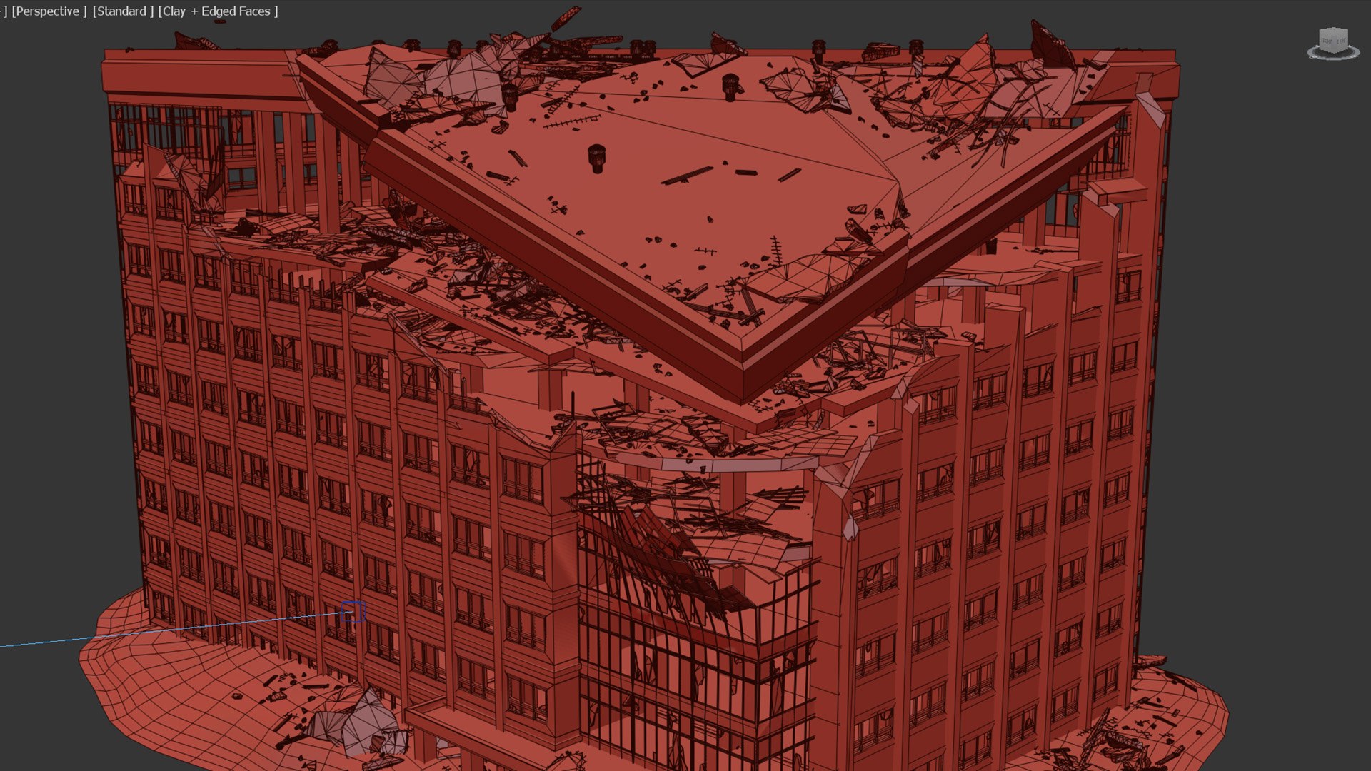 3D Model Destroyed Building 2 - TurboSquid 2109186