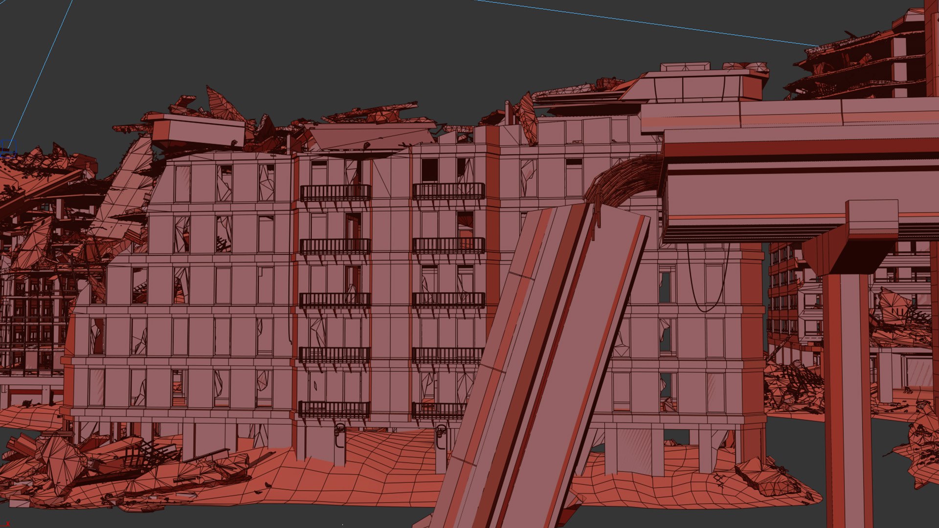 3D Model Destroyed Building 2 - TurboSquid 2109186