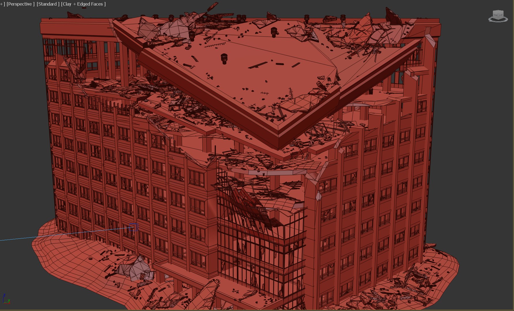 3D model Destroyed Building 2 - TurboSquid 2109186