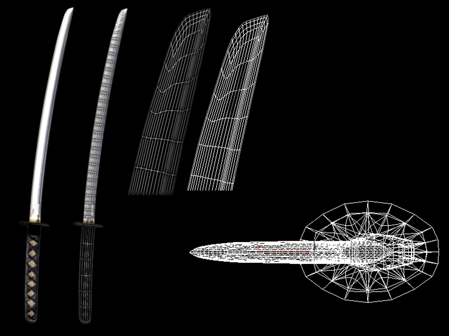 Japanese Katana 3d Model