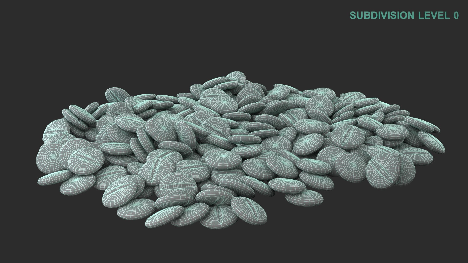 Pill Pile 3D - TurboSquid 2151123