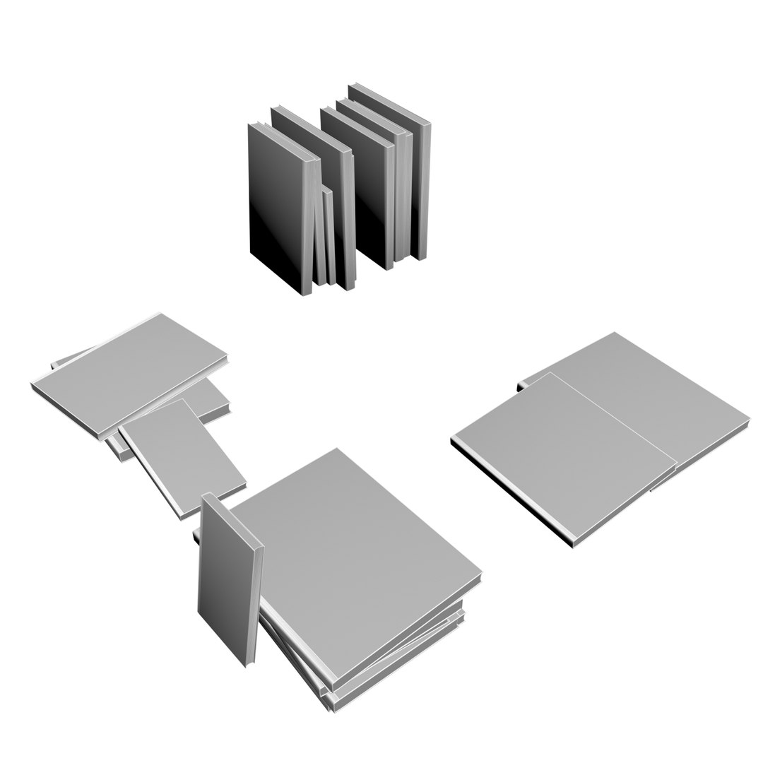 Book Set 3D Model - TurboSquid 1365432