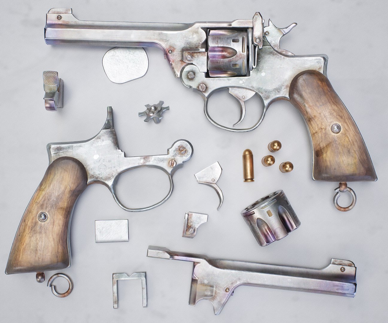 Enfield Revolver 3D Model - TurboSquid 1901035