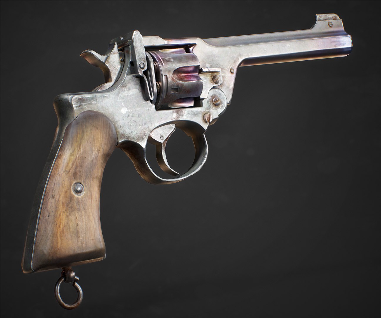 Enfield Revolver 3D Model - TurboSquid 1901035