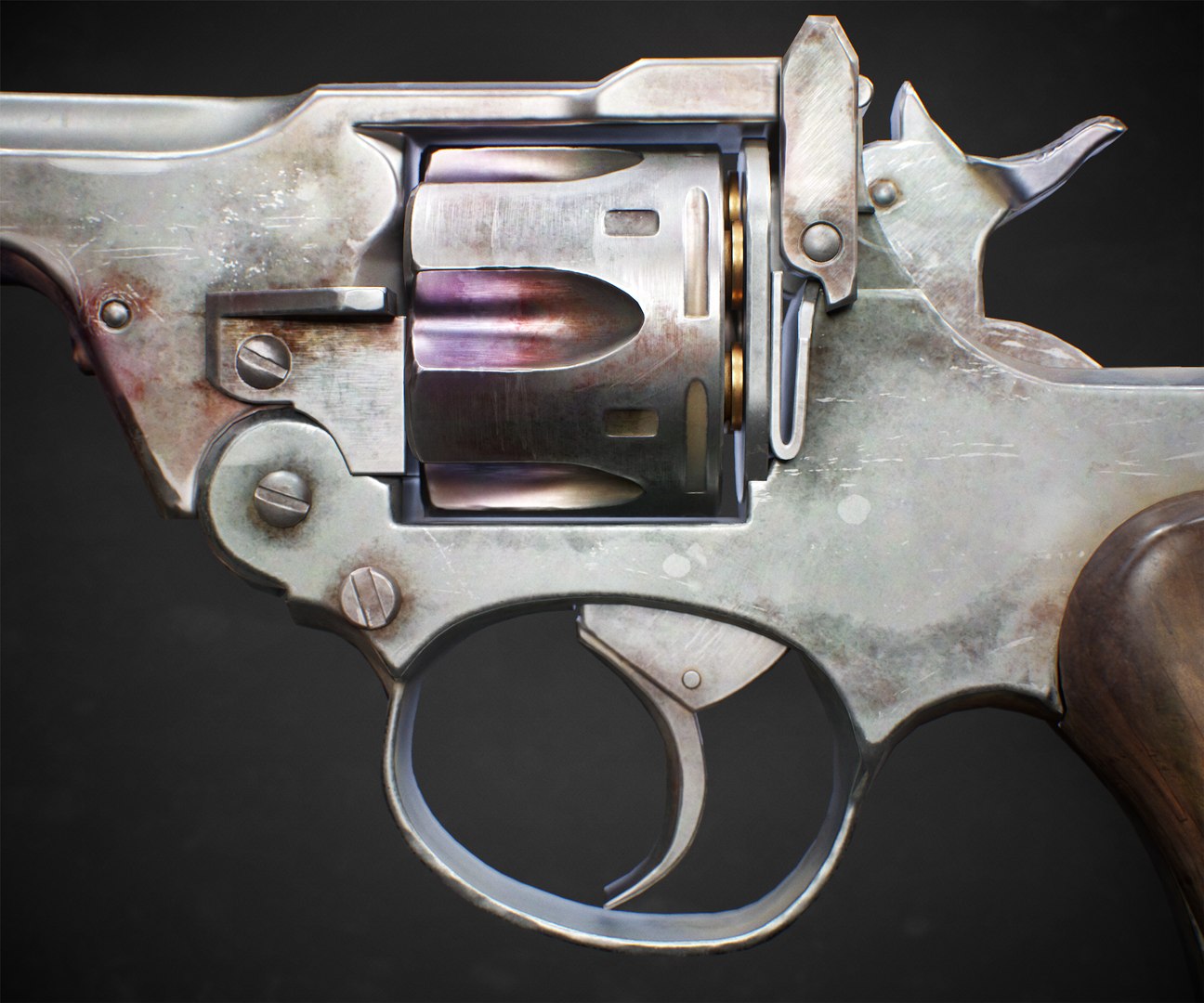 Enfield Revolver 3D Model - TurboSquid 1901035
