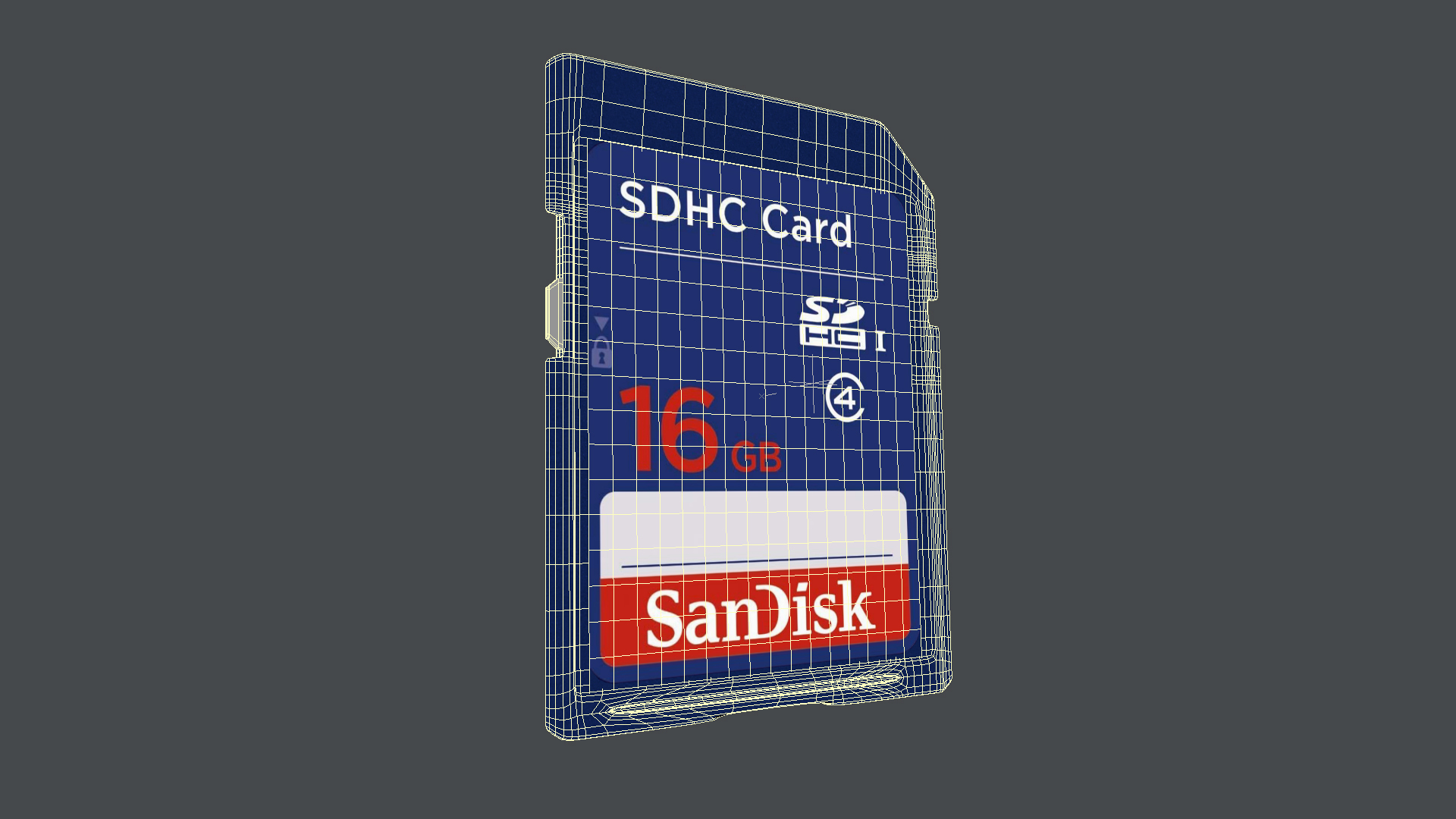 3D SD Card 16GB - TurboSquid 1728474