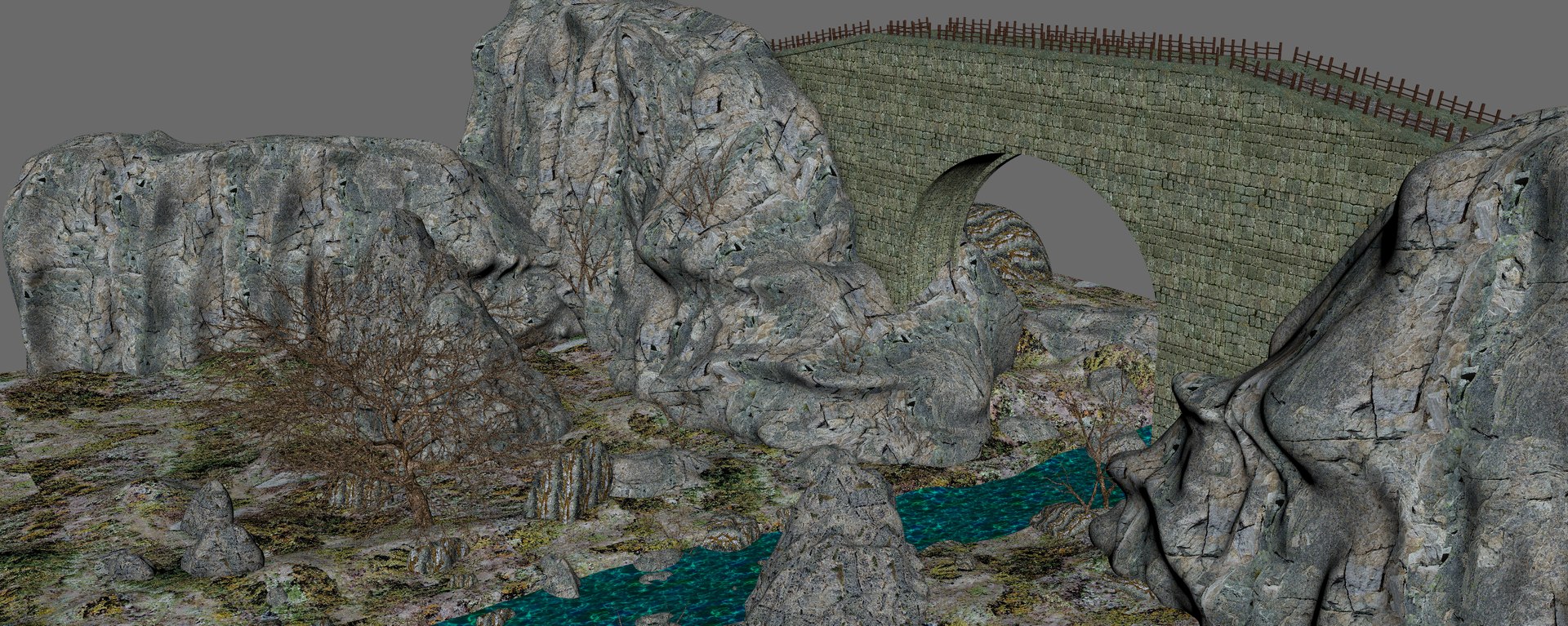 Bridge River Sunset Model - TurboSquid 1416956