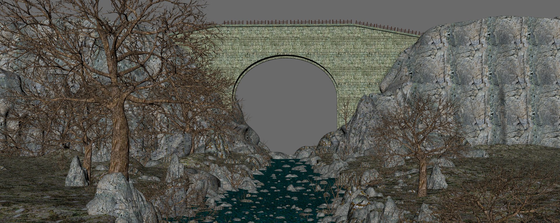 Bridge River Sunset Model - TurboSquid 1416956