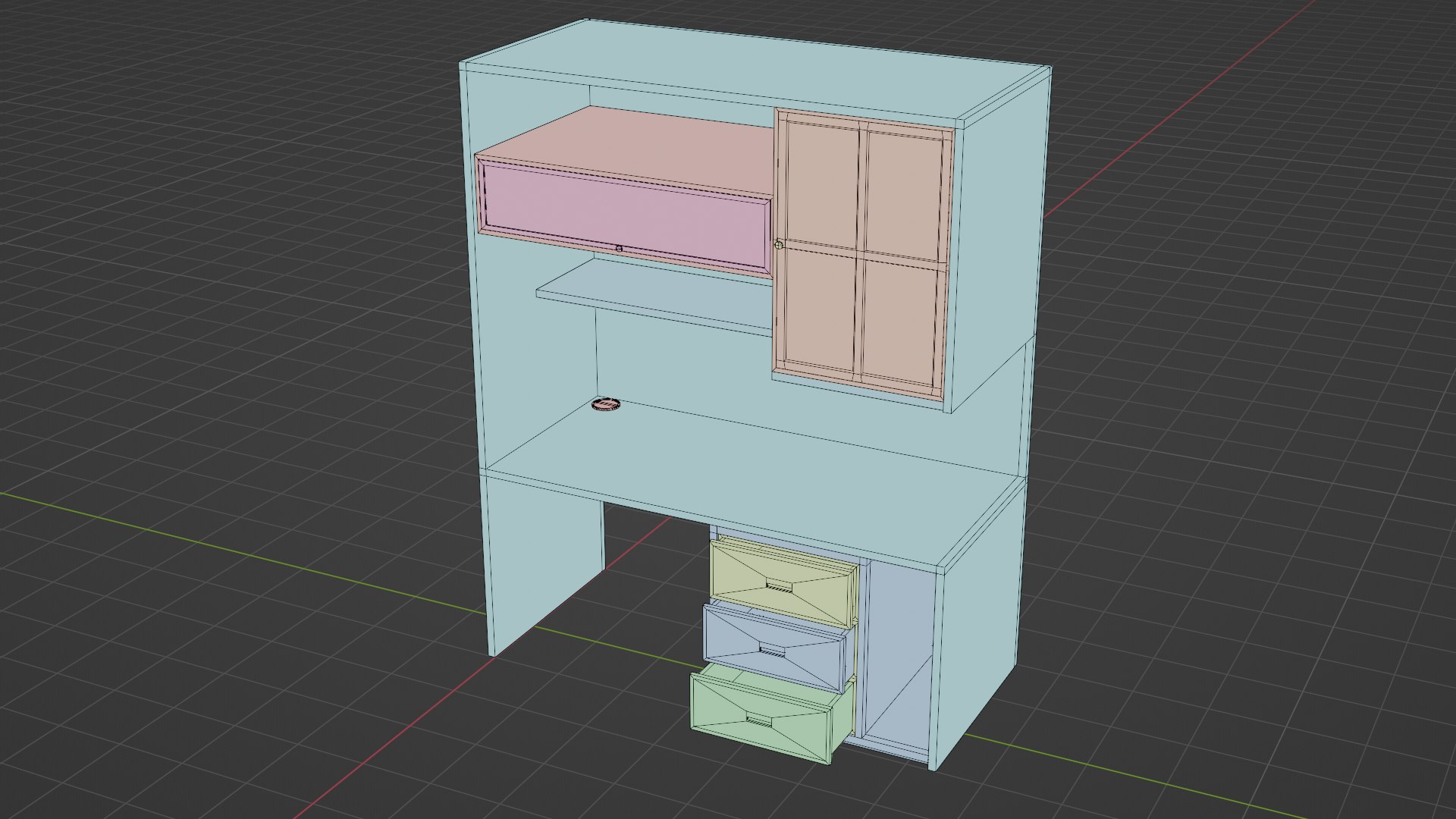Working Table Model - TurboSquid 1879543