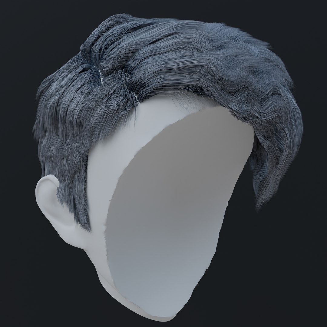 Undercut Particle Hair 3D Model - TurboSquid 2156256