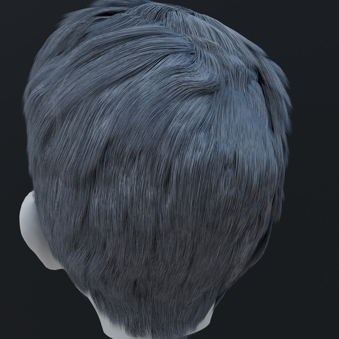 Undercut Particle Hair 3D Model - TurboSquid 2156256