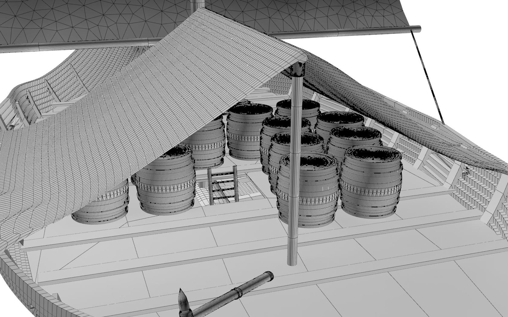 Viking Cargo Ship Knorr 3d Obj