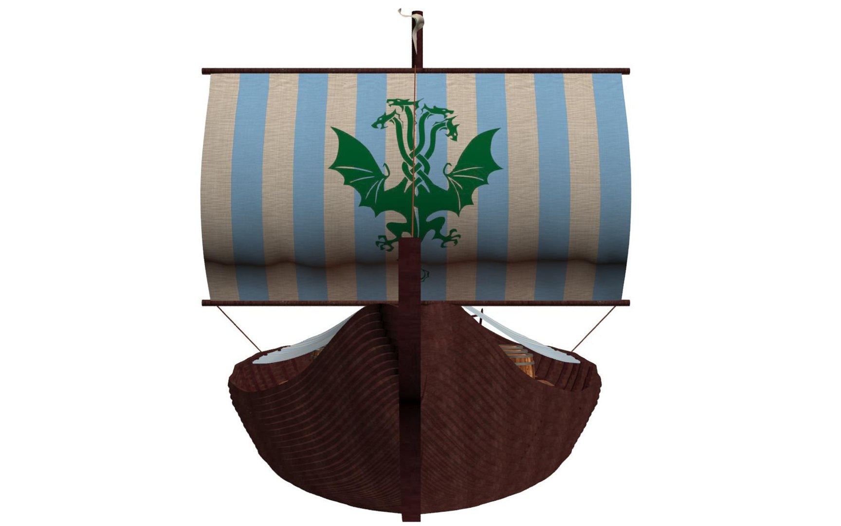 Viking Cargo Ship Knorr 3d Obj