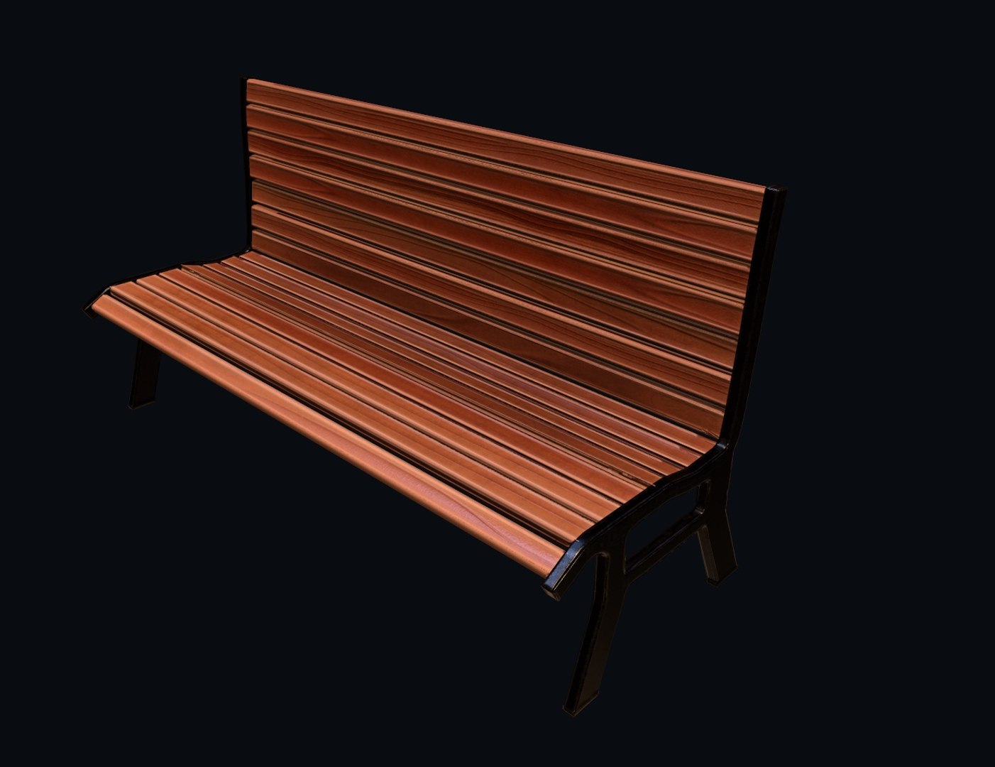 3d Bench Wood