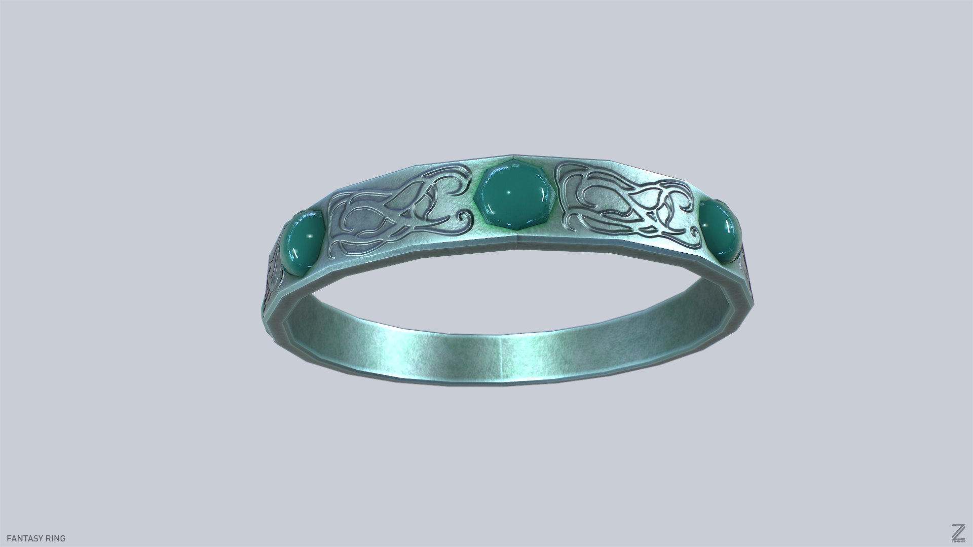 3D Fantasy Ring Model - TurboSquid 2416651