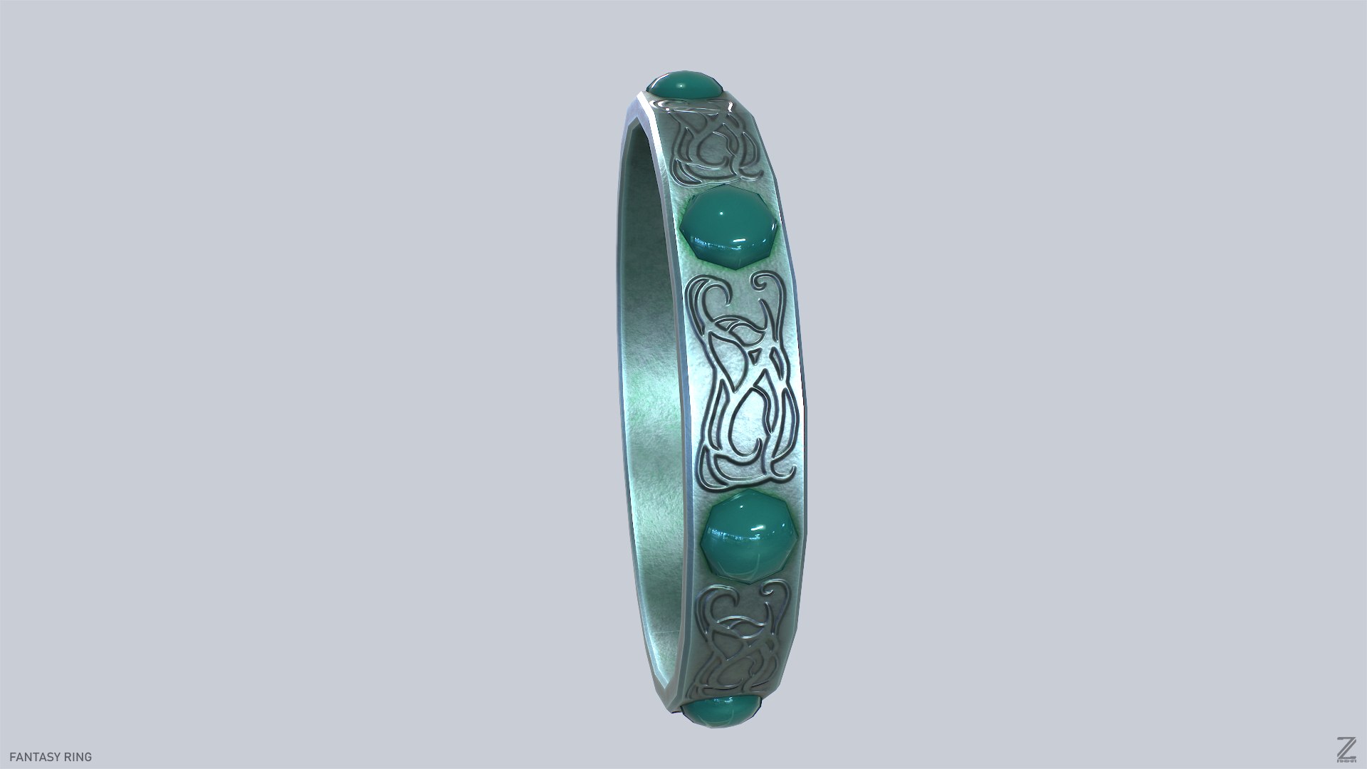 3D Fantasy Ring Model - TurboSquid 2416651