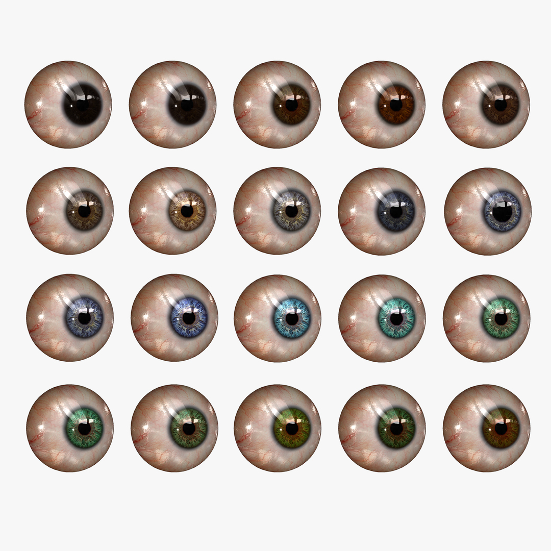 realistic human eye 20 3d model
